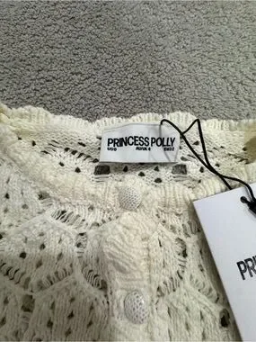 Princess Polly | Swim | Princess Polly Cream Crochet Knit Top With ...